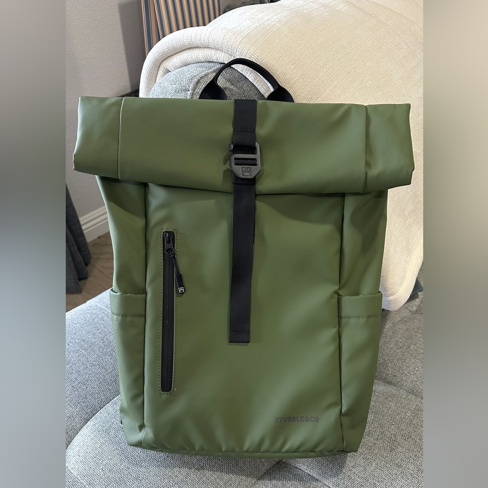 Stubble & Co. 15l Rolltop Backpack In Urban Green - Gem